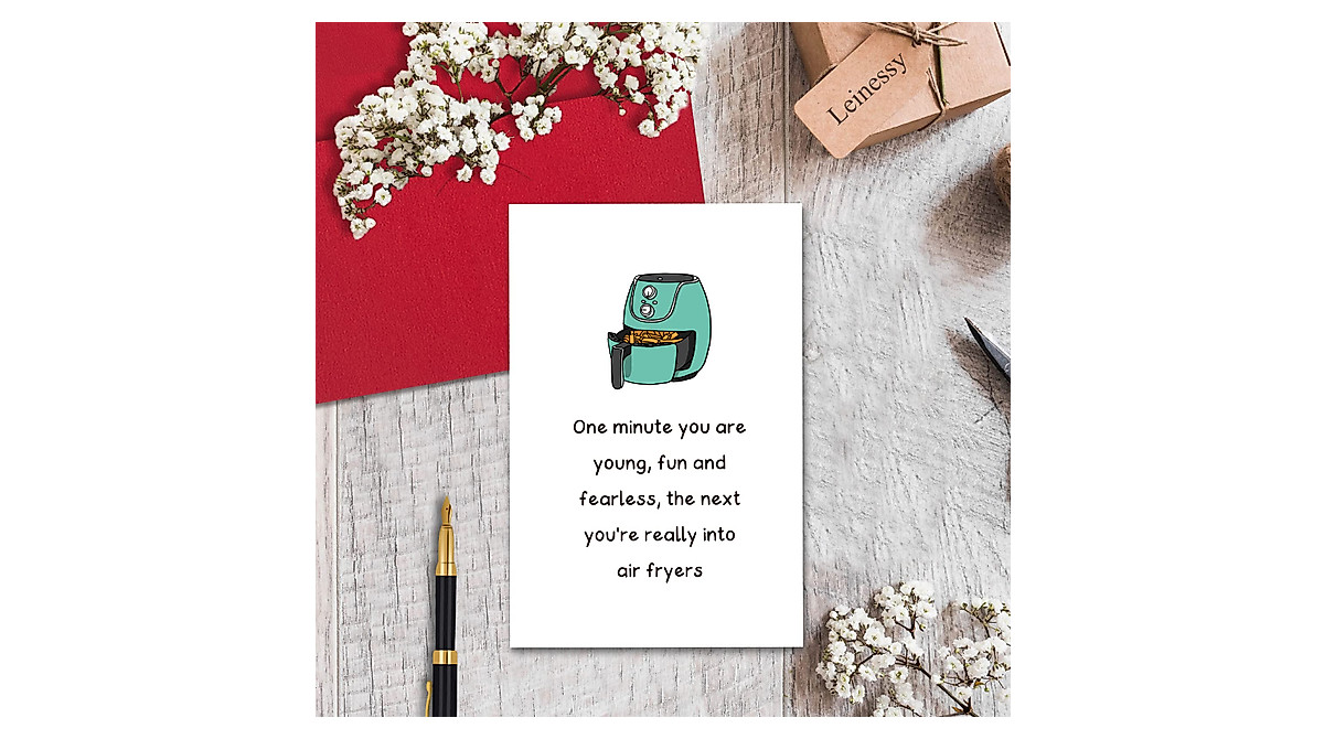 Funny Women's Birthday Card - Unique Air Fryer Card for Her