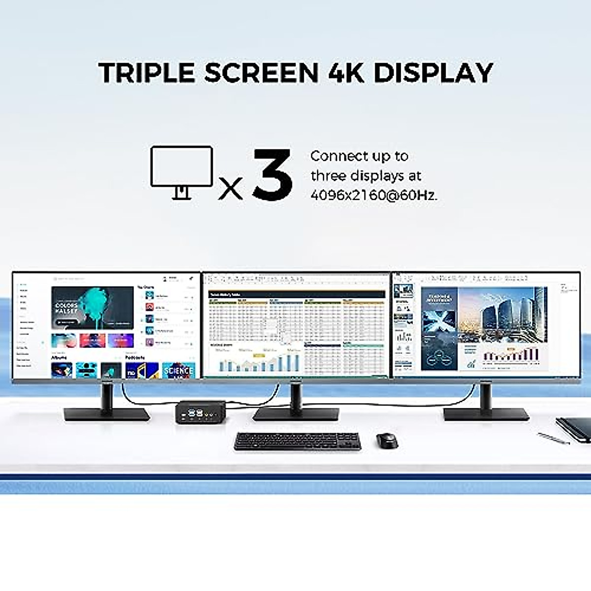 TECLAST N15 Mini PC,16GB DDR4 RAM 512GB SSD, Intel Celeron N5095 Mini Desktop Computer, Mini Computer Windows 11 Support 4K 3-Monitor, 2x2500Mbps RJ45, HDMI/DP/Type-C/WiFi/BT 4.2 for Home/Office