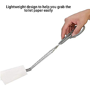 Fairman Toilet Paper Tongs,Toilet Aid for Self-Wiping, Bottom Wiper Aids for Pregnant Women Self-Wipe Hygiene Assistance Tool for Elderly (15inch)
