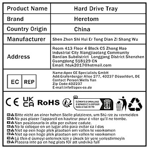 2.5" YHNFX HDD Drive Tray Caddy for Dell OptiPlex7000 7071 7080 8940 G5 5880 5090