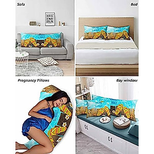 Edwiinsa Hello Summer Pillow Covers King Standard Set of 2 20x36 Bed Pillow, Tropical Ocean Starfish Slippers Spring Floral Plush Soft Comfort for Hair/Skin Cooling Pillowcases with Envelop Closure