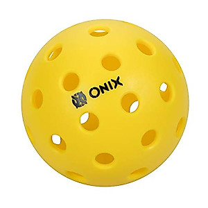 Onix Pure 2 Outdoor Pickleball Balls Specifically Designed and Optimized for Pickleball Yellow 6-Pack
