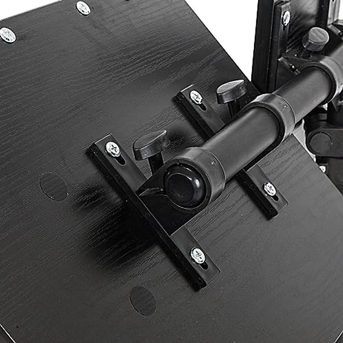 Rouli Elevating Computer Table, Mobile Laptop Table Trolley, Adjustable Mobile Edge Table, Black (Black)