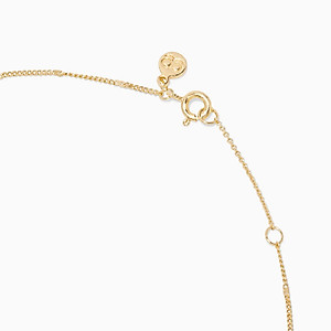 gorjana Women's Sunset Necklace, 18K Gold Plated, Wave Medallion Pendant