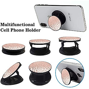 Nxmouse 3 Pack Multifunction Foldable Cell Phone Stand Holder, Rose Gold Blue Marble Grip Mount Compatible for Smartphones.