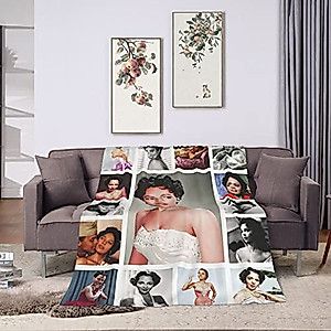 Dorothy Music and Dandridge Blanket Soft Warm Flannel Fleece Blanket Throw Blankets for Bed Couch 80"x60"