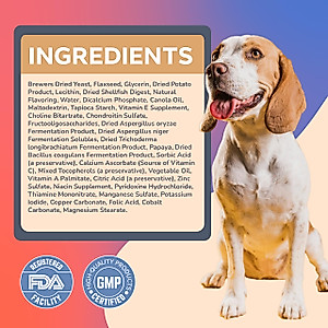 Dog Multivitamin Soft Chews - 120 Count - Dog Joint Supplement, Digestive, Immune, Skin, Coat - Combined Advanced Vitamins for Dogs, All Dog Ages - Made in USA