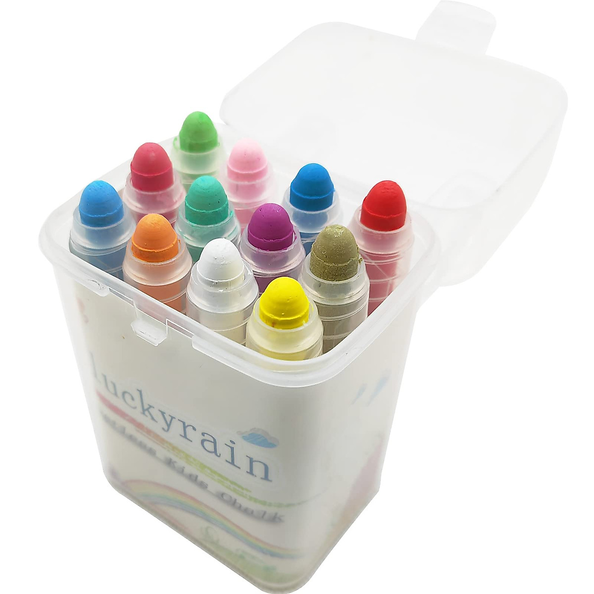 Non-toxic Dustless Chalk for Kids, Colored Chalk With Holder The Best Art Tool for Blackboard Kids Children Drawing Writing,6PCS