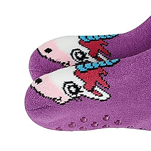 American Trends Kids Slipper Socks Girls Boys Fuzzy Winter Sock Fleece Christmas Socks Non Slip Warm Cozy Sock Camouflage 8-12 Years