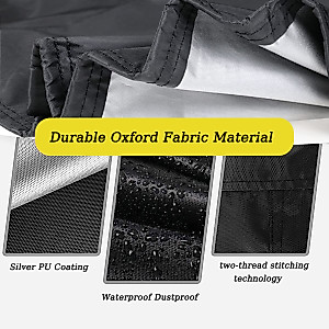 POMER Large Treadmill Cover, 78in Dustproof and Waterproof Non-Folding Running Machine Protective Cover for Home Running Equipment Use