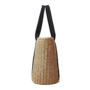Women Straw Bags Summer Beach Tote Bag Handmade Woven Shoulder Crossbody Handbag