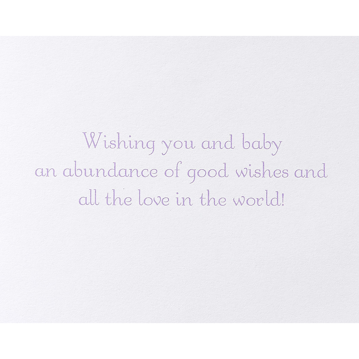 Papyrus Baby Shower Card (Abundance of Good Wishes)