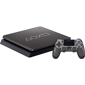 Playstation 4 Slim 2TB SSD Limited Edition Days of Play Steel Black Console with Controller Bundle Enhanced with Fast Solid State Drive (Renewed)