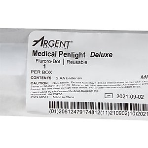 McKesson Examination Penlights, Reusable - Cobalt Blue Light, for use with Fluorescein Dye - 7 in, 1 Count, 1 Pack