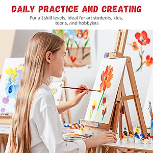 Simetufy Canvas Boards for Painting 52 Pack 8 x 10 Inch Blank Canvas Panels 100% Cotton Canvases Pre-Primed for Acrylic & Oil Paint