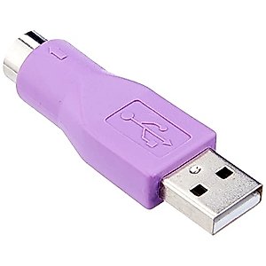StarTech.com Replacement PS/2 Keyboard to USB Adapter - F/M - Keyboard adapter - PS/2 (F) to USB (M) - GC46MFKEY, Purple