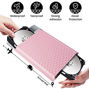 Fuxury Bubble Mailers 6x10 Inch 100 Pack, Sakura Pink Padded Envelopes, Self Seal Waterproof Mailing Envelopes Bubble Padded, Shipping Bags for Mailing,Packaging, Small Business, Boutique, Bulk #0