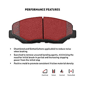 Dynamic Friction Company 5000 Advanced Brake Pads - Low Metallic 1551-0810-00-Front or Rear Set For 1990-1992 Ferrari F40, 1995-1997 Ferrari F50, 2000-2006 Jaguar XKR, 2001-2005 Aston Martin Vanquish,
