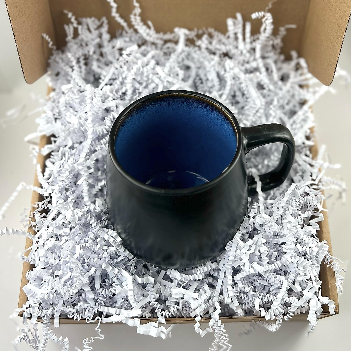 Mighty Gadget 1 LB White Crinkle Cut Paper Shred Filler for Gift Wrapping & Basket Filling (Made in the USA)