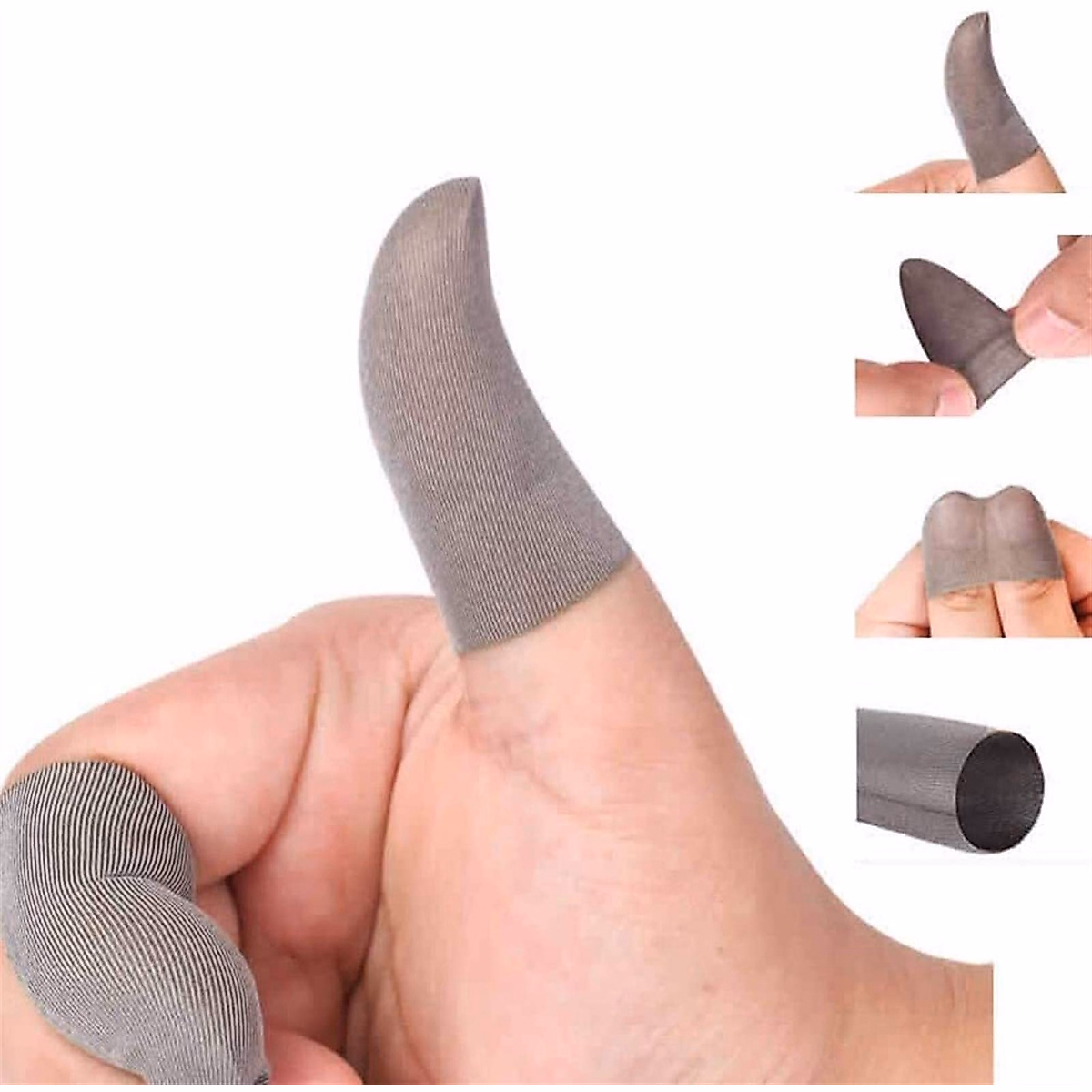 XJXJ 10Pcs Gaming Finger Sleeve Touchscreen Finger Cover Elastic Mobile Game Controller Finger Cot Anti Sweat Breath. compression gloves for men