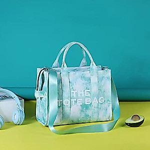 bufftieo Canvas Tote Bags for Women Simple Stylish Crossbody Bag Large Capacity Single Shoulder Handbag Suitable for School Travel Work Tote Bag