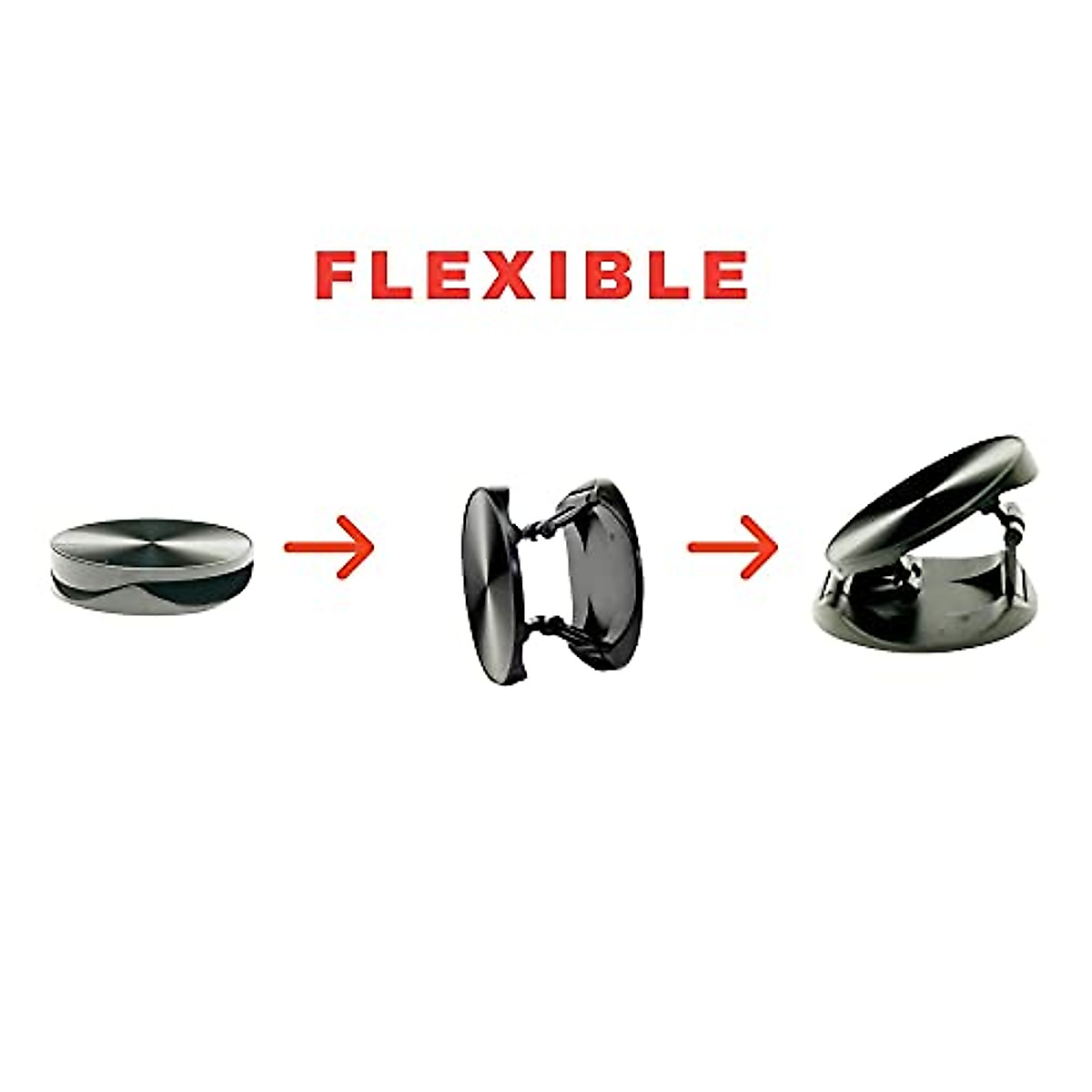 Unique Fortunes Finger Phone Grip Holder . for iPhone and Samsung. Phone Stand for Desk Phone Socket (Black)