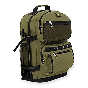 Everest Oversize Deluxe Backpack, Olive/Black, One Size