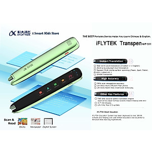 IFLYTEK Dictionary Pen AIP-S11, Language Translator, Portable Scanning Translator and Voice Translator Pen for Chinese & English Language Learner, Scanning Translation (Bamboo Green, AIP-S11)
