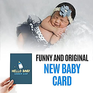 Funny new baby card with envelope | Joke card for parents to be | Congratulatory card for pregnancy reveal for mom, dad. | Baby shower congratulations present