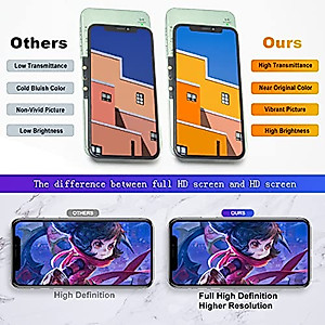 EFAITHFIX for iPhone X LCD Screen Replacement 5.8 Inch Frame Assembly LCD Display and 3D Touch Screen Digitizer with Repair Tools Kit for A1865/A1901/A1902 with Waterproof Adhesive Tempered Glass