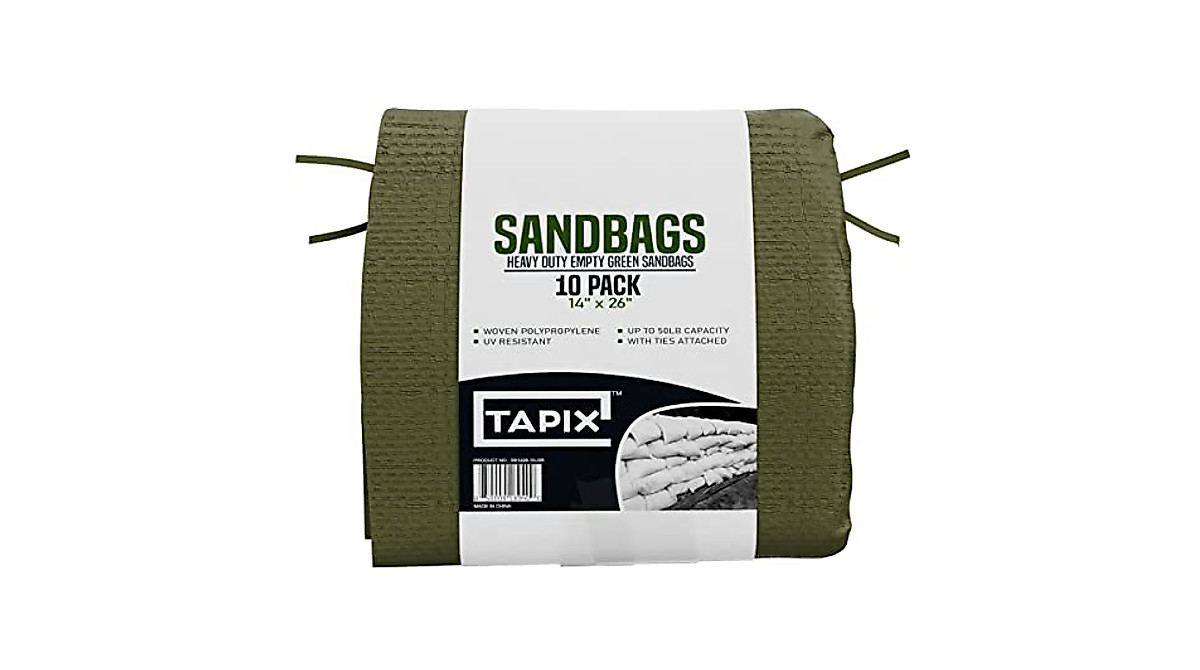 Heavy-Duty Military Green Sandbags for Flood & Construction Protection
