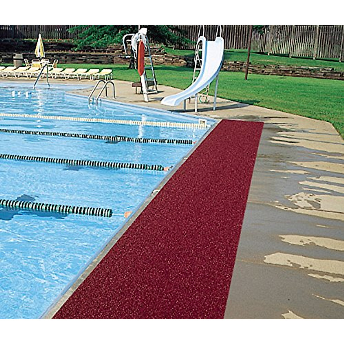 American Floor Mats Vinyl Mesh Heavy-Duty Entrance Green 3' x 6' Scraper Mat Without Backing/Borders - Drainable