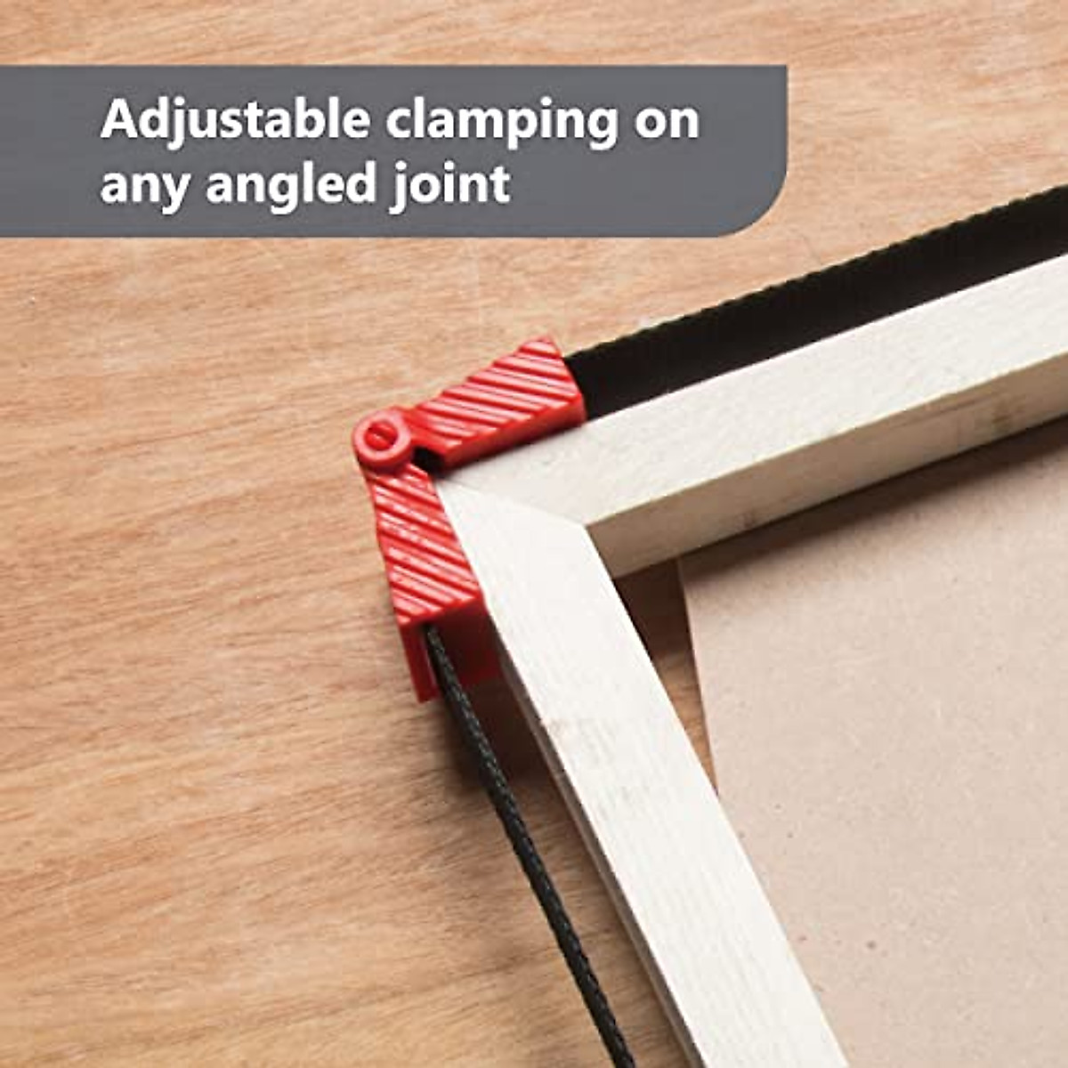 POWERTEC 71122 Deluxe Polygon Quick Release Band Clamp | Woodworking Frame Clamping Strap Holder