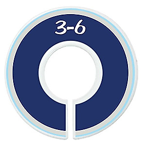 Mumsy Goose Nursery Closet Dividers, Choose Your Sizes Closet Organizers, Baby Boy Clothes Sizers