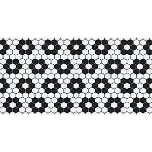 FloorPops FP3931 Biscotto Peel & Stick Floor Tiles, Black (Pack of 2)