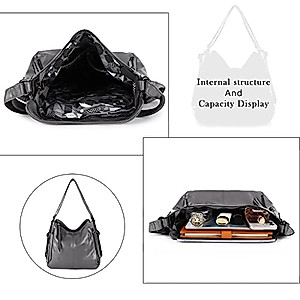 Convertible Backpack Purse For Women Handbag Hobo Tote Satchel Shoulder Bag - Smooth Dark Purple