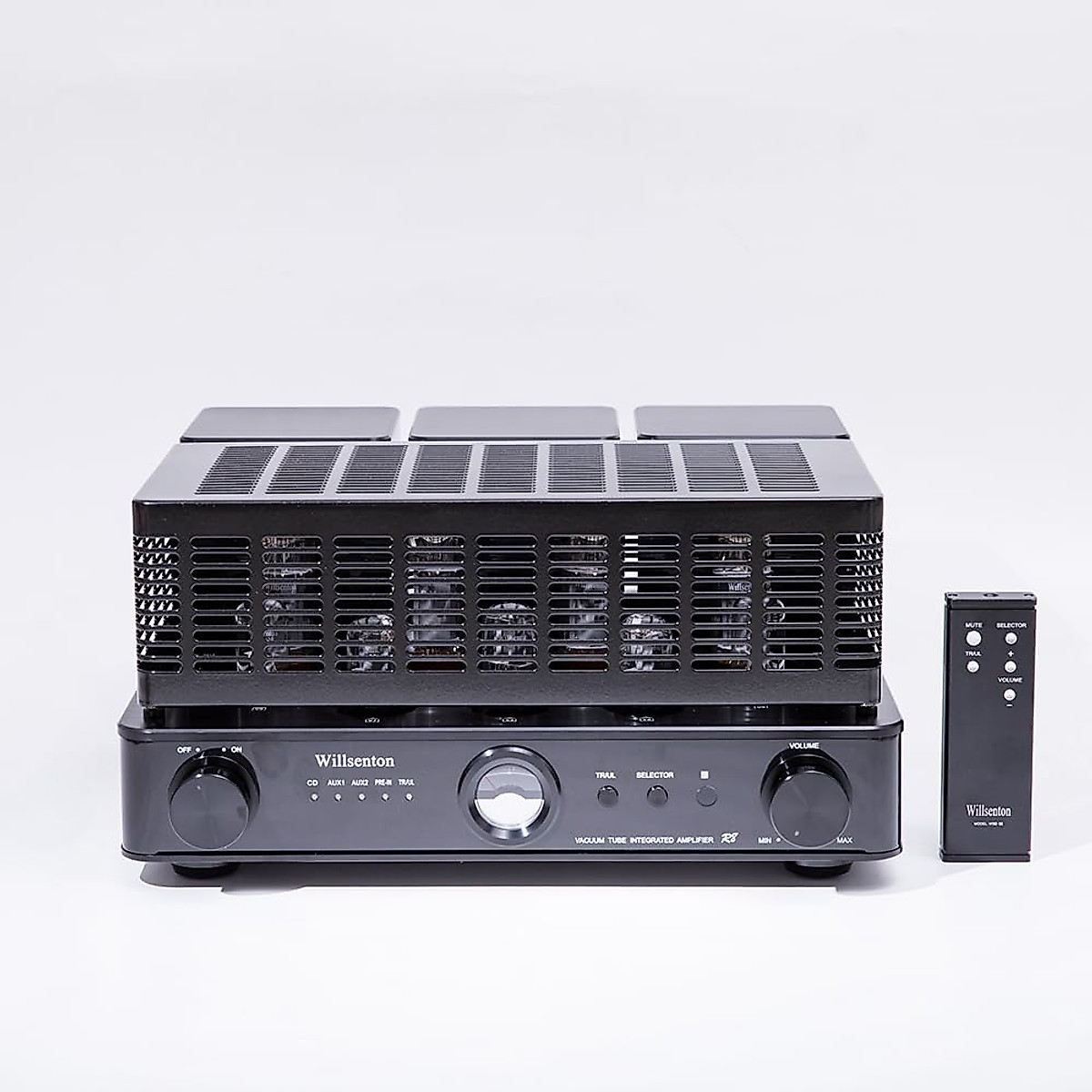 Willsenton R8 KT88/EL34 x4 Tube Amplifier Integrated AMP Power Amplifier Headphone Replaceable Basic Meter (Black)