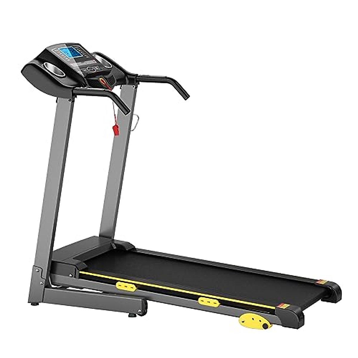 Treadmill with 3-Level Manual Incline for Home Use 17'' Wide Folding Electric Running Machine 2.5HP/8.5MPH with 15 Preset Programs Running Machine Large LCD Display