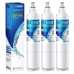 ICEPURE 5231JA2006A Replacement for LG LT600P, KENMORE 9990, 5231JA2006B, KENMORECLEAR 46-9990, 5231JA2006A-S, WFC2001, LSC27931ST, LFX25960ST, FML-2,RWF1000A Refrigerator Water Filter 3PACK