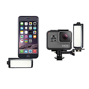 Nikon Coolpix S6900 Digital Camera Lighting LED-M52 Mini LED Light for Action Cameras, Camcorders and Phones - Plus a Free Pack of 4 AAA NiMH Rechargable Batteries - 1000mAh