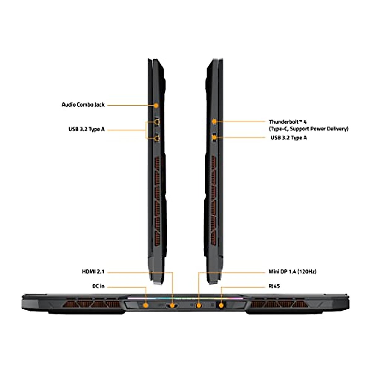 Gigabyte AORUS 17X: 17.3" Thin Bezel QHD 2560x1440 240Hz Display, NVIDIA GeForce RTX 4090 Laptop GPU 16GB GDDR6, Intel Core i9-13950HX,32GB DDR5 RAM, 2TB SSD, Win11 Pro(AORUS 17X AZF-C5US665SP), Black