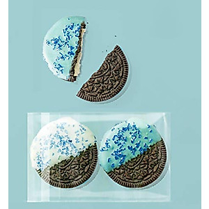 Purple Q Crafts Clear Self Sealing Cellophane Bags 3" x 5" 100 Pack Cookie Bags For Packaging Gifts, Favors, Cookies and Products (3"x5")