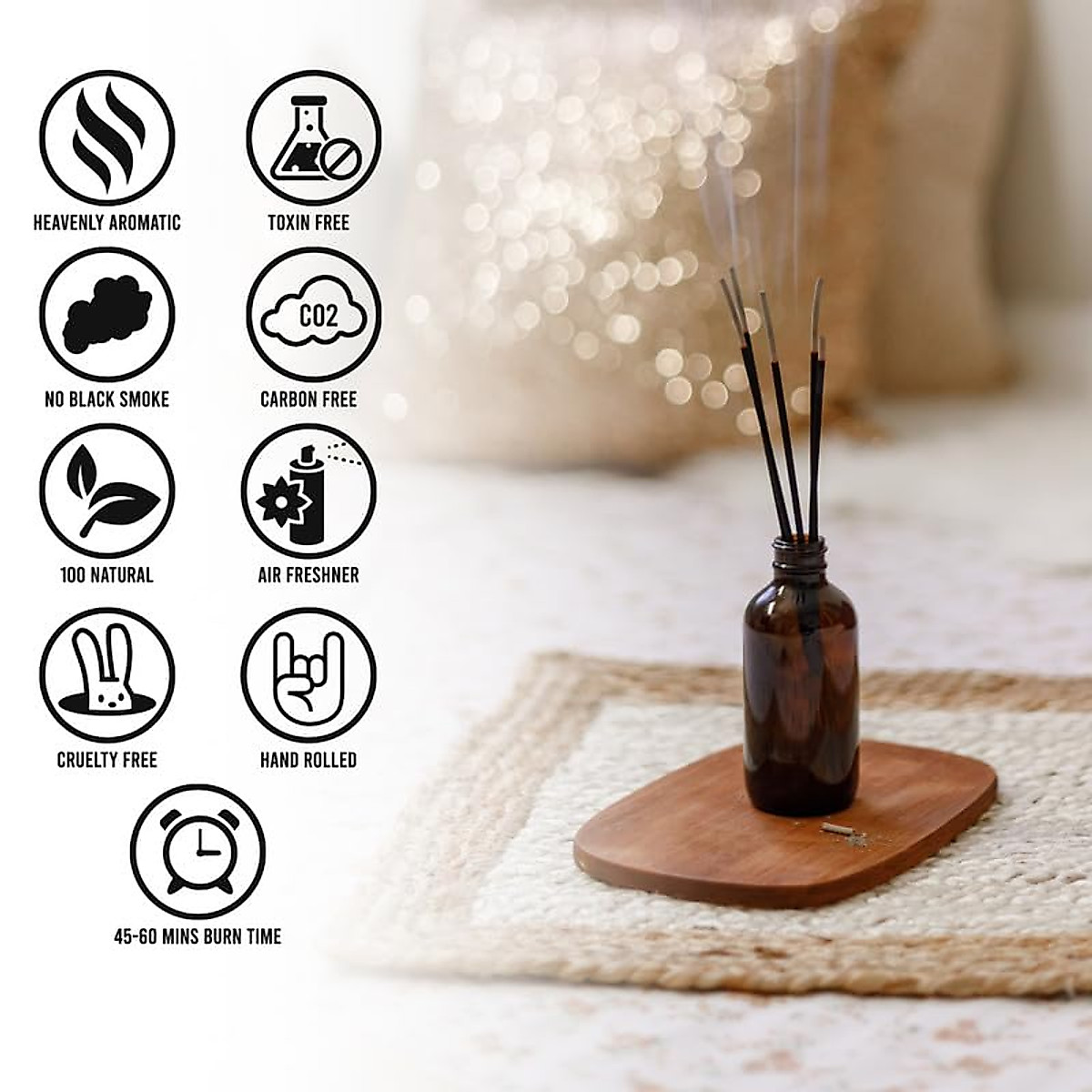 Scents & Inspiration Fresh Dipped Incense Sticks - Our Version of Burberry | All Natural & Chemical Free | Home Fragrance | Incense Sticks for Aromatherapy | Oil in The Bag | Pack of 100