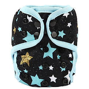 Sigzagor Newborn Baby Diaper Nappy Cover 8lbs-10lbs (Stars)