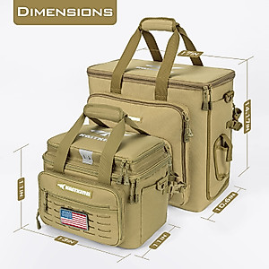 KastKing Karryall Fishing Tackle Bags for Saltwater or Freshwater Fishing - Water Resistant Material - Fishing Gear Storage - Medium Khaki