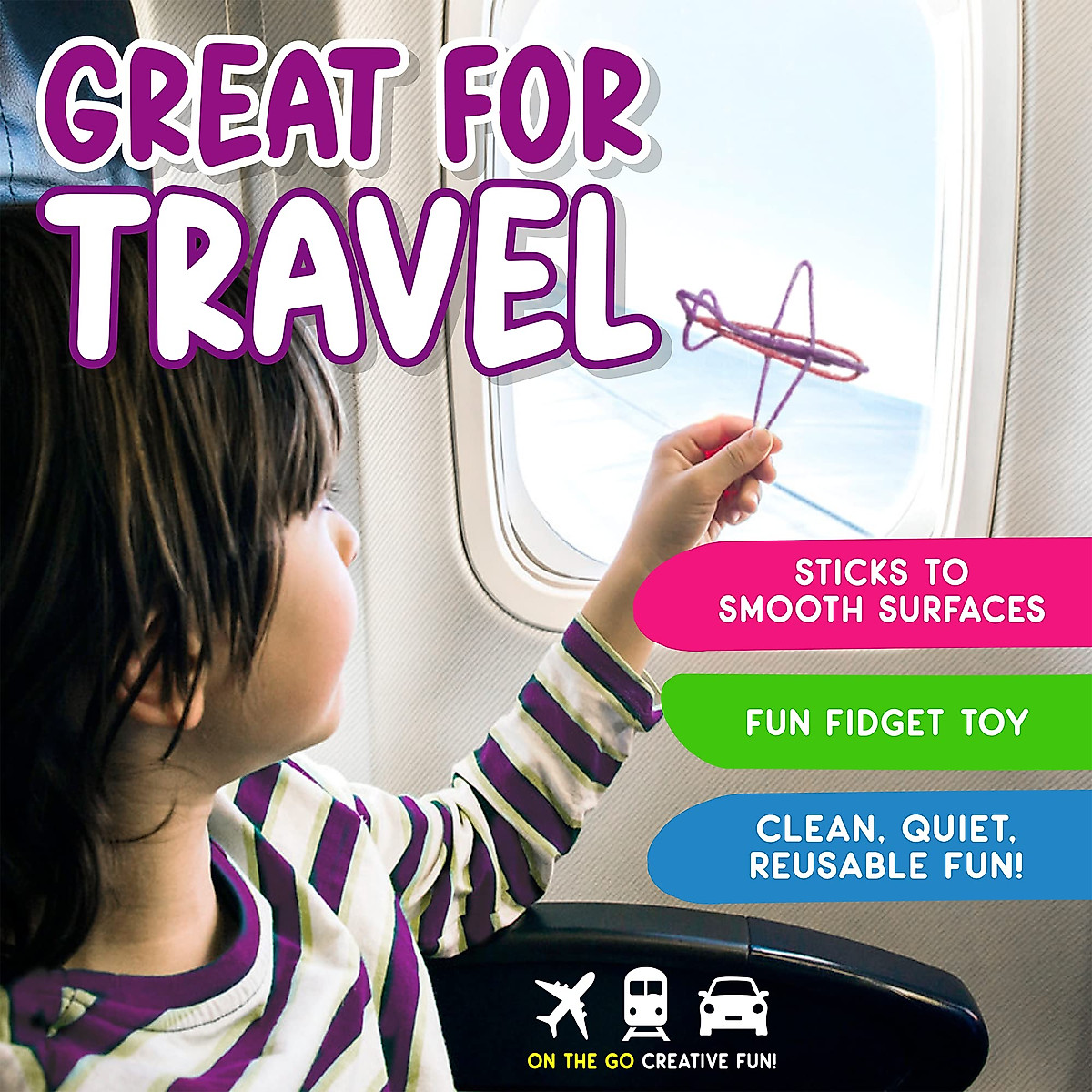 Wikki Stix Traveler, Kids Travel Essential, 144, Red Carrying Case