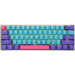 BOYI Wired 60% Mechanical Gaming Keyboard,Mini RGB Cherry MX Switch PBT Keycaps NKRO Programmable Type-C Keyboard for Gaming and Working (Joker-Color,Cherry MX Brown Switch)