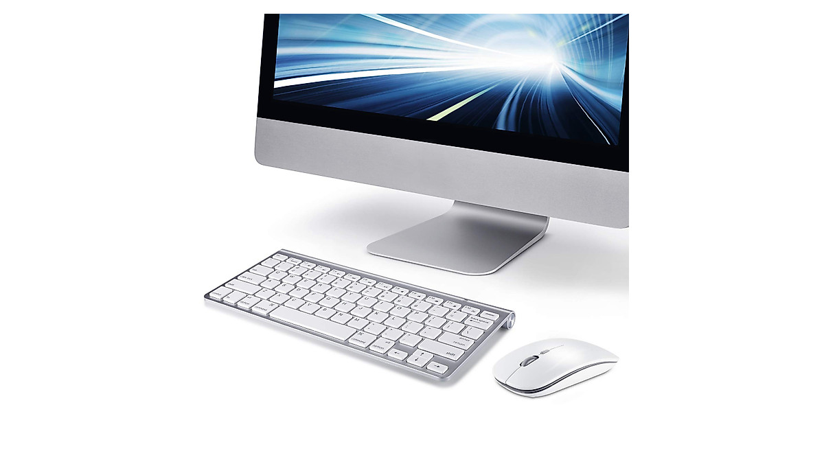 Wireless Keyboard and Mouse for iMac, Macbook, Windows & Android