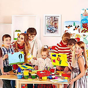 Fosdonge Hold 150 Pcs 8.5x11 Kids Artwork Frames Changeable Placing or Hanging, Front-Opening Kids Art Frame, Childrens Art Project Frames for 3D Picture, Crafts, Hanging Art