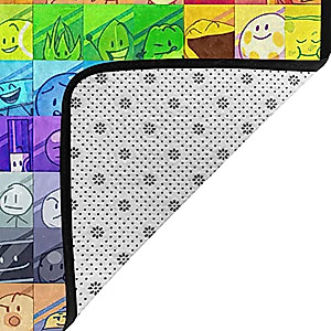 Bfdi Battle for Dream Anime Rug Soft Flannel Carpet 3D Non-Slip Area Rug Art Floor Mat Doormats Decorative Rugs for Bedroom Living Room 72"X48"